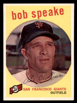 1959 Topps Baseball #526 Bob Speake EX/MT | eBay