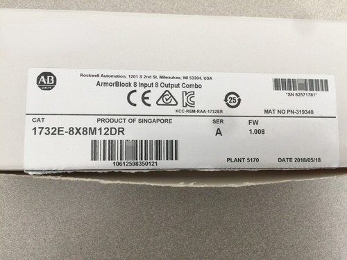 AB 1732E-8X8M12DR ArmorBlock 8 Input 8 Output Combo New Sealed ...