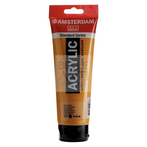 COLORE ACRILICO 227 OCRA GIALLA AMSTERDAM "ACRYLIC" TUBO DA 250ML | eBay