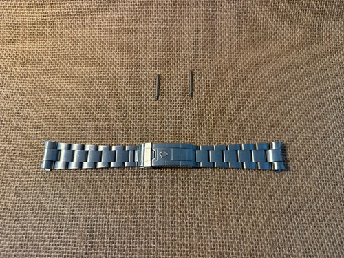 Vintage Rolex Oyster Bracelet Ref.62523H-18 w/5678 End Links–D12 Clasp ...