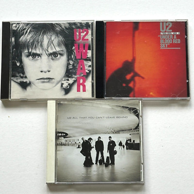 U2 War, Live Under A Blood Red Sky, All That you Can't Leave Behind 3 CD LOT | eBay