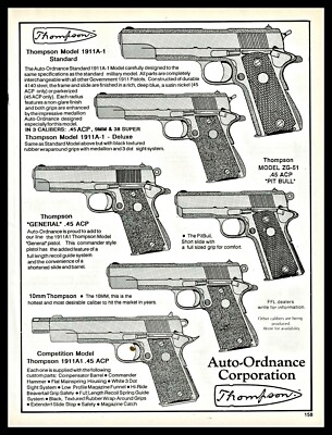 1995 THOMPSON 1911A-1 Standard Deluxe General 10mm 1911A1 Competition ...