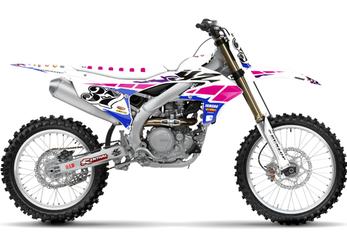 Yamaha YZ450F 2023-2025 YZ250F 2024-2026 Retro Graphics decals stickers ...