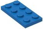 ☀️100x NEW LEGO 2x4 BLUE Plates (ID 3020) BULK Parts City Building Sea ...