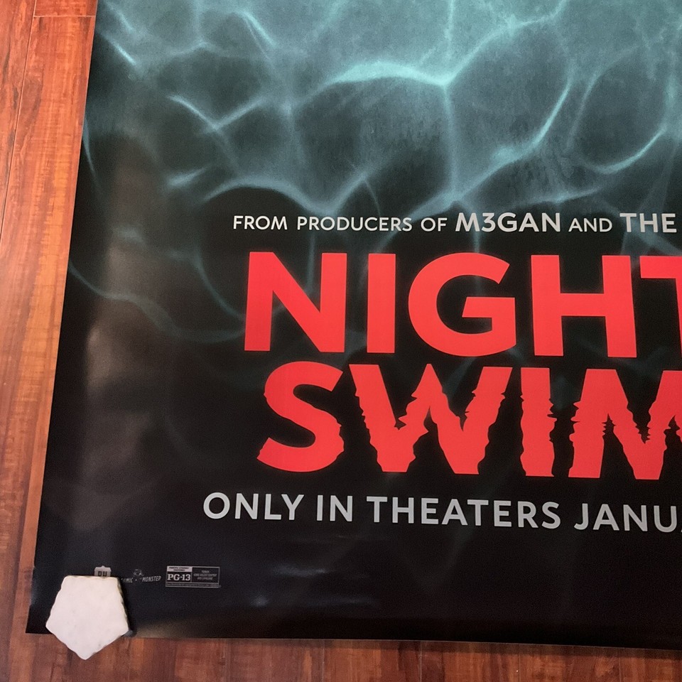 NIGHT SWIM 2024 HORROR FILM BUS SHELTER BUS STOP ORIGINAL MOVIE POSTER ...