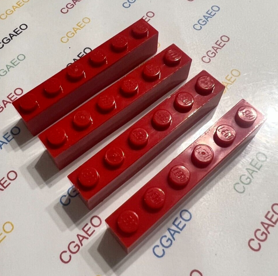 4 x Lego 3009 Brick 1 x 6 RED | eBay