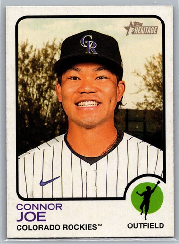 2022 Topps Heritage Baseball #178 Connor Joe Colorado Rockies | eBay