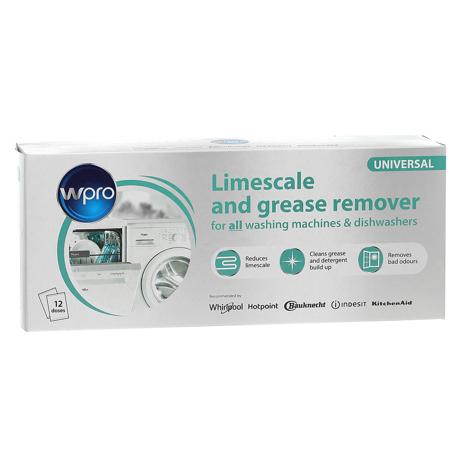 Wpro Universal Professional Washing Machine Limescale Descaler & Grease ...