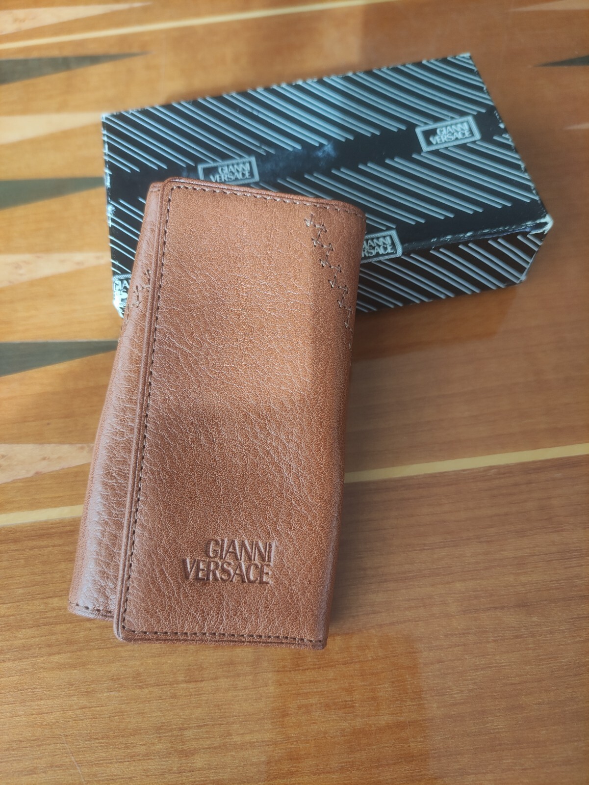 Gianni Versace Vintage Leather Key Chain Keyholder Keyring Wallet | eBay