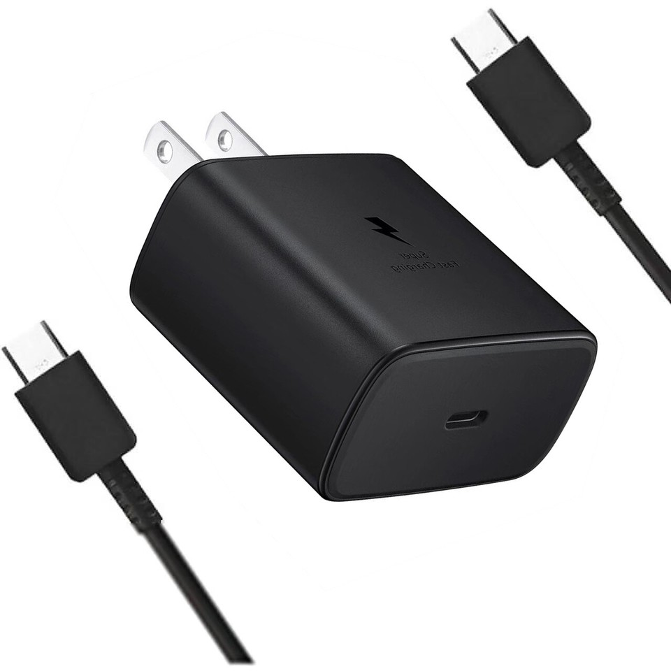 45W Super Fast Charger USB C, 45 Watt Type-C Android Phone 6ft, Black ...