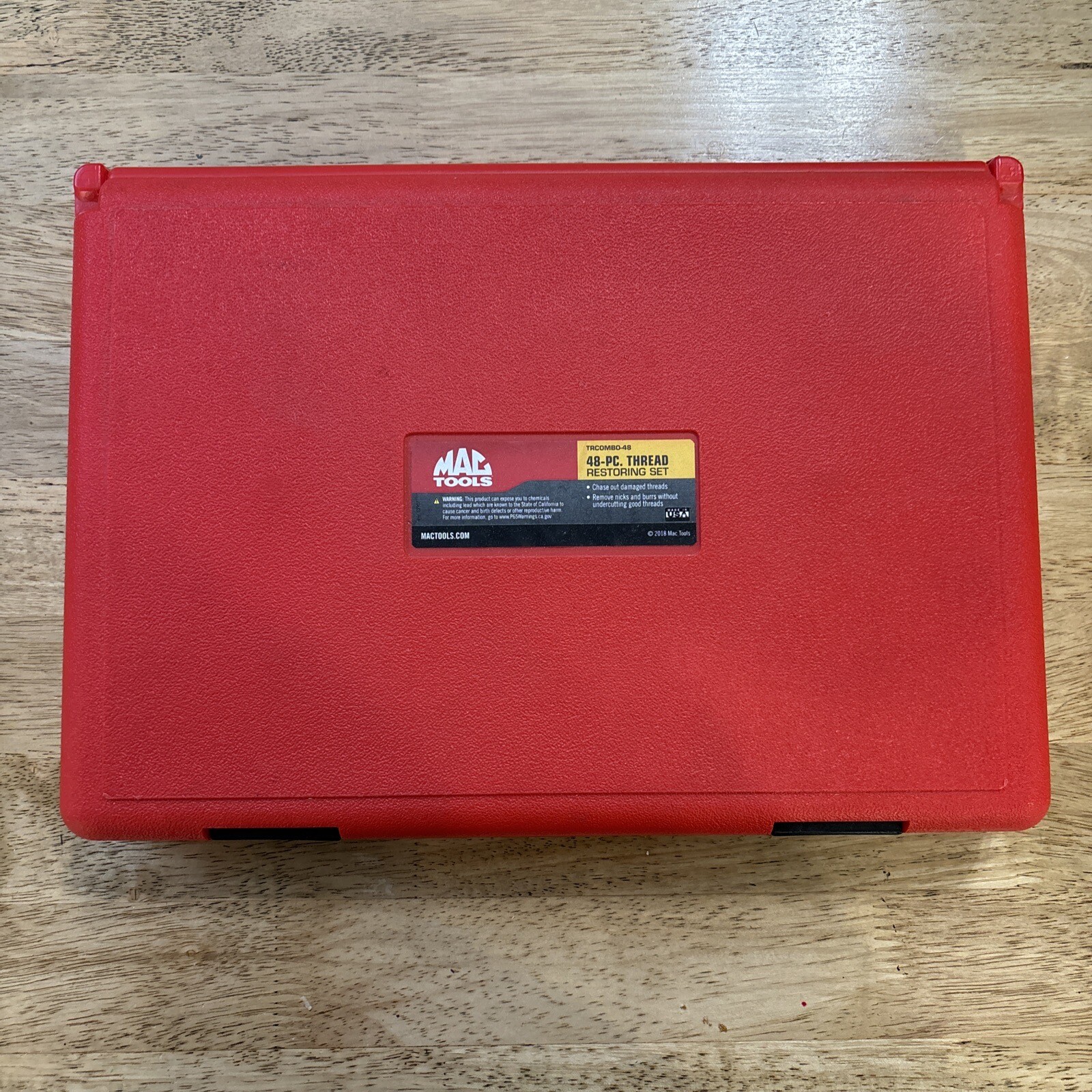 Mac Tools 48pc Thread Restoring Set Trcombo-48 Lifetime for sale online ...