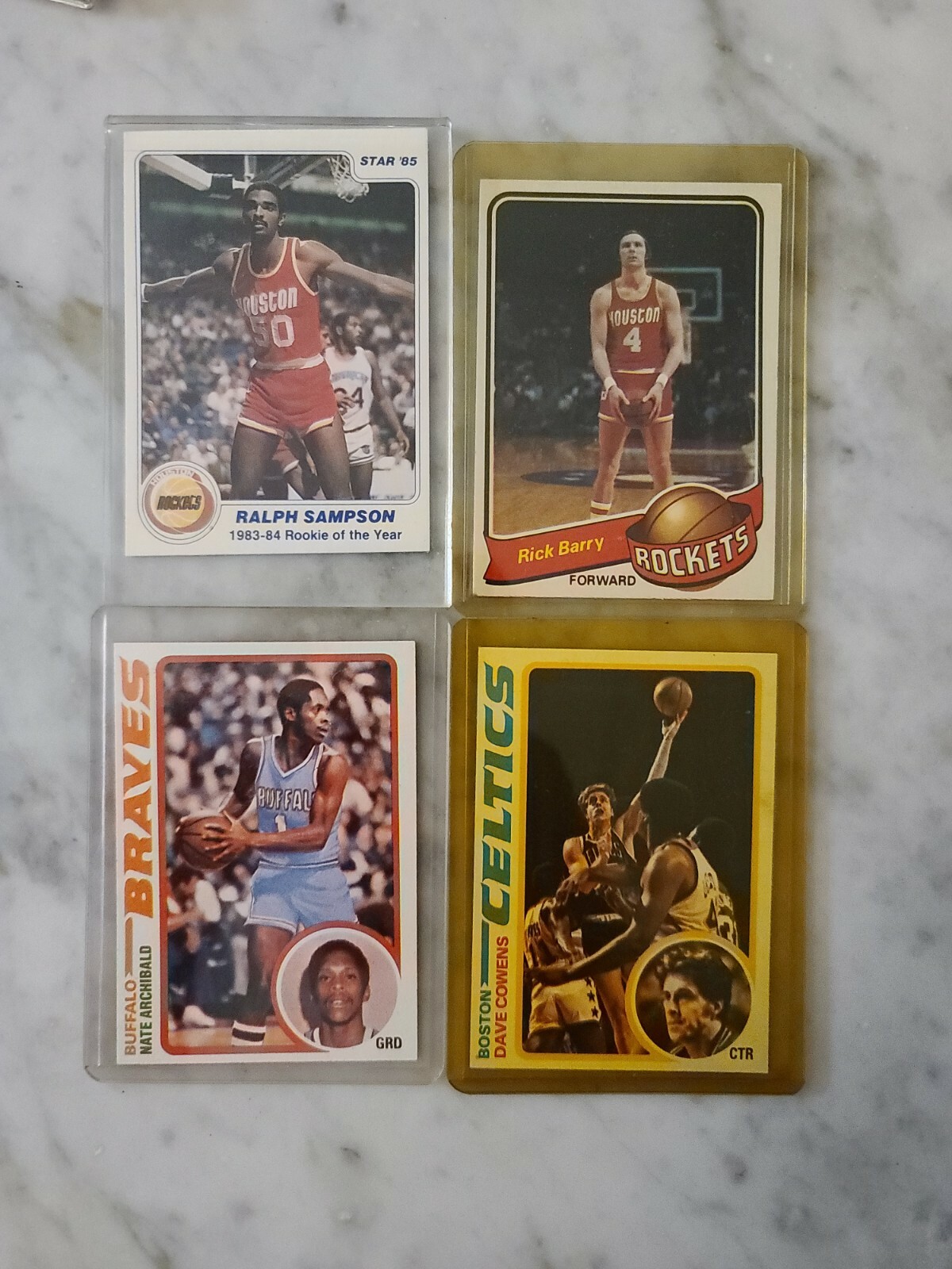 VINTAGE CARD LOT NBA STARS HOF 1968-1985 - WILT CHAMBERLAIN KAREEM ...