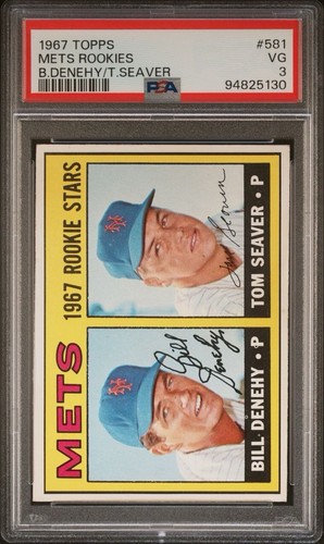 TOM SEAVER 1967 TOPPS PSA 3 ! *JUST GRADED ~ *DEAD CENTERED BEAUTY ...