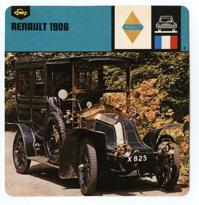 Renault 1906 - GT / Production Car Edito Service SA Auto Rally Card | eBay