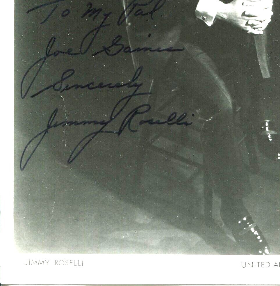 JIMMY ROSELLI Autographed 8X10 B&W photo BS 021 | eBay