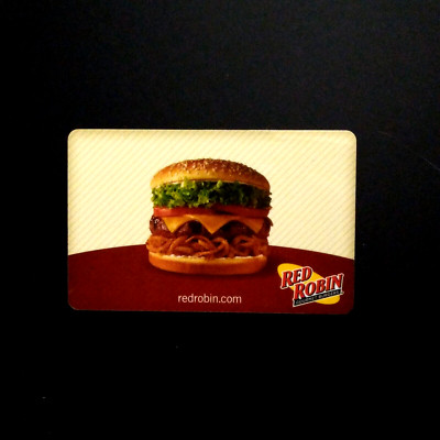 Red Robin Cheeseburger NEW 2012 COLLECTIBLE GIFT CARD $0 #6078 | eBay