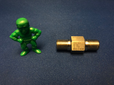 BuTech MA4H4H 1/4" MNPT Union 20,000 PSI 1/4" X 1/4" High Pressure ...