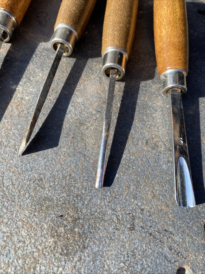 Vintage Wood Carving Tools Or Chisel Tool Lot Of 9 All 1 Price NO ...