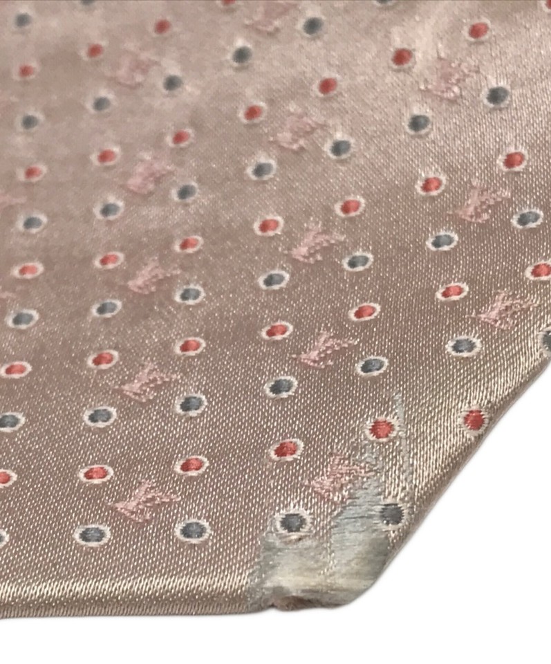 LOUIS VUITTON Tie Neck Tie Silk Polka Dot Pink 3.9inches Width From ...