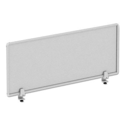 Alera Polycarbonate Privacy Panel, 47w x 0.50d x 18h, Silver/Clear | eBay