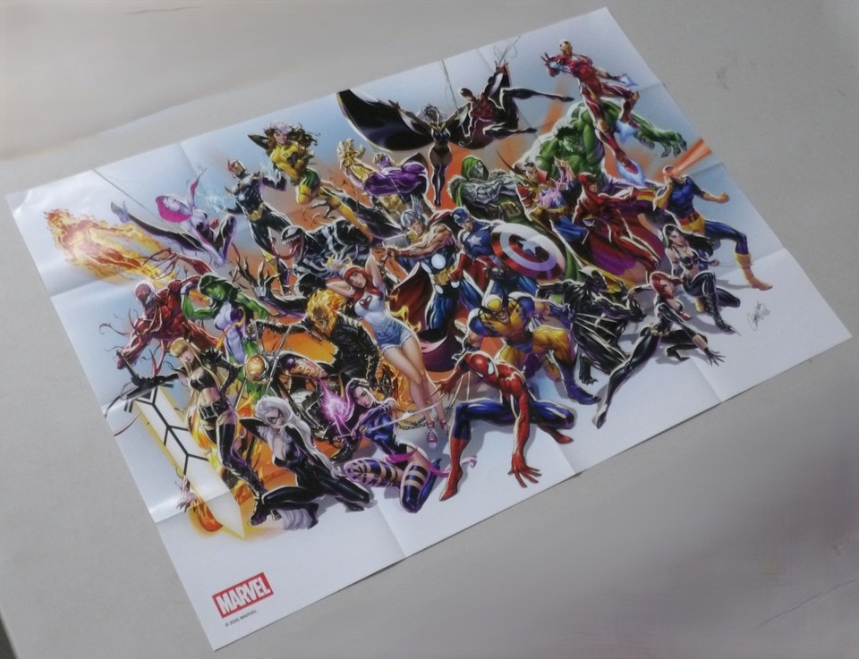 Marvel Universe by J. Scott Campbell 36" x 24" Promo Poster Rogue Magik ...