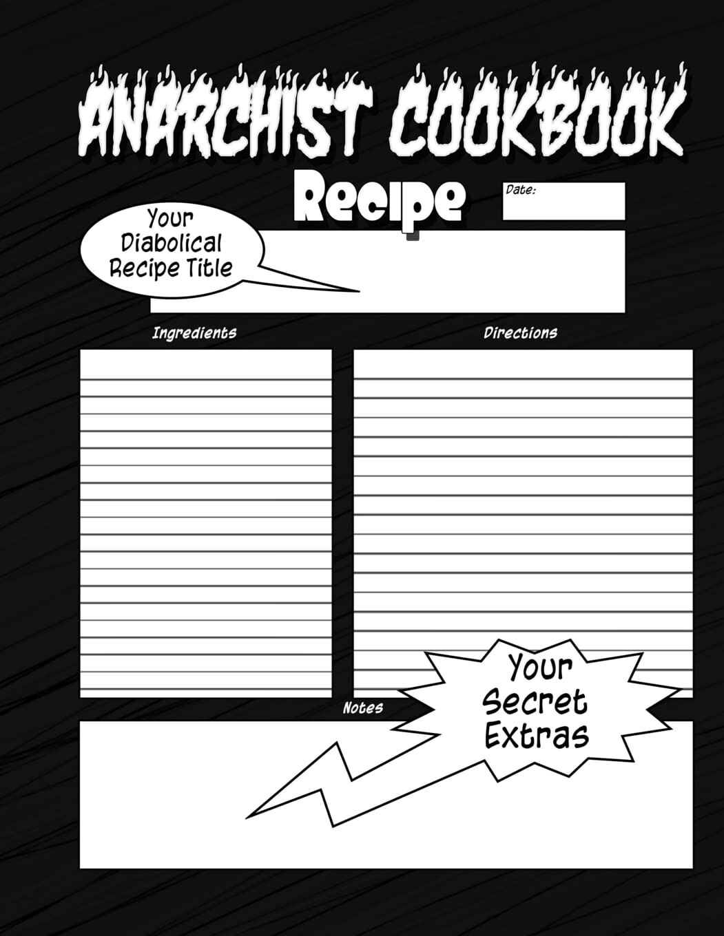 Anarchist Cookbook: The Cookbook You Now Want! Paperback – August ...