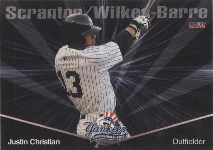 2008 Choice Scranton/Wilkes-Barre Yankees - Justin Christian #05 (RC ...