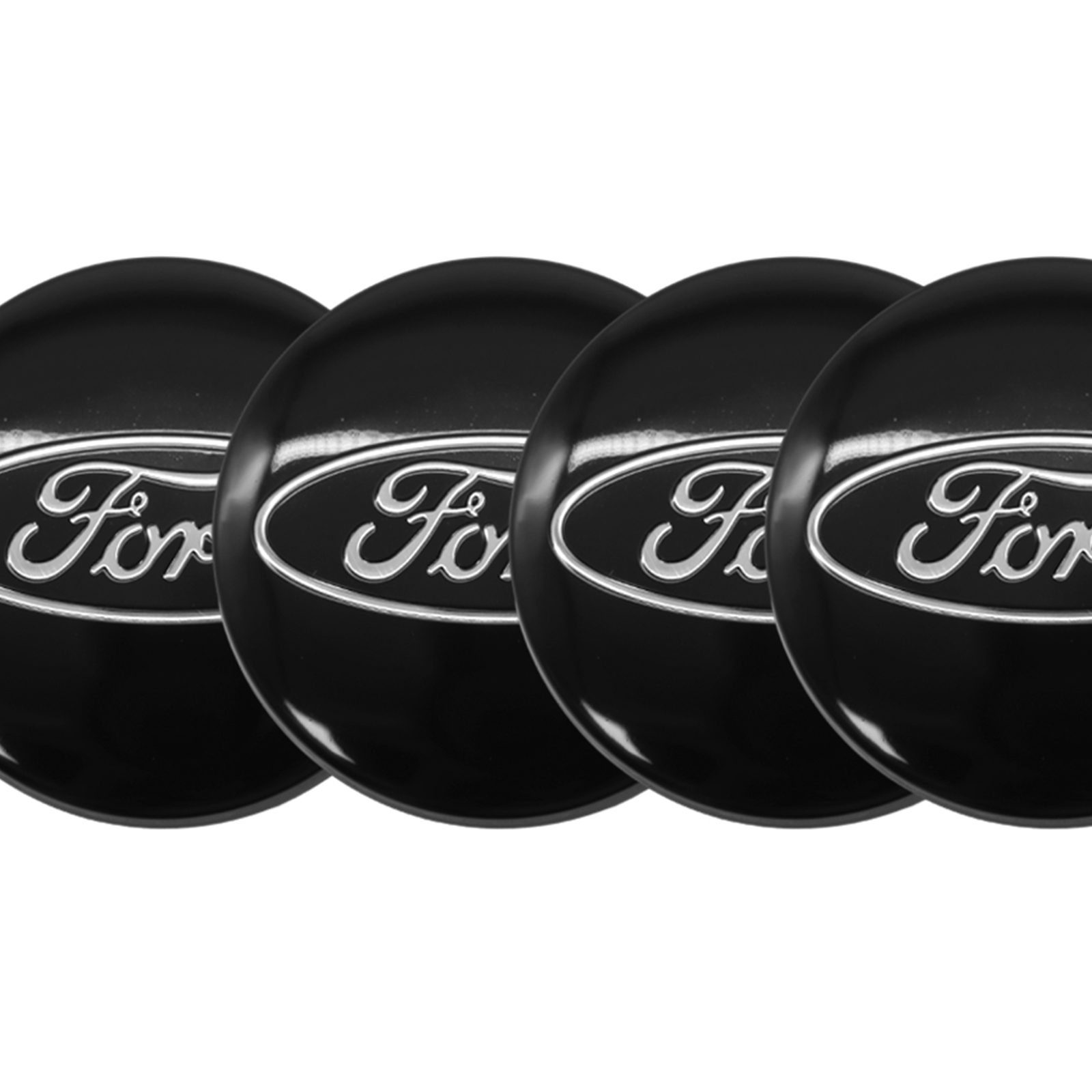 Set Of 4 For 54MM Wheels Center Caps 2-1/8" Hubcap Black Center Cap ...