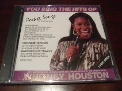 POCKET SONGS KARAOKE DISC PSCD 1003 WHITNEY HOUSTON CD+G POP SEALED ...