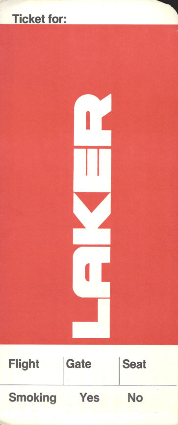 Laker Airways ticket jacket wallet red [3124] | eBay