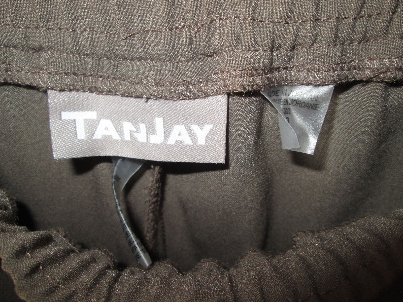 Tanjay Nygard Casual Dress Pants Slacks Elastic Waist 8 Brown Comfort ...