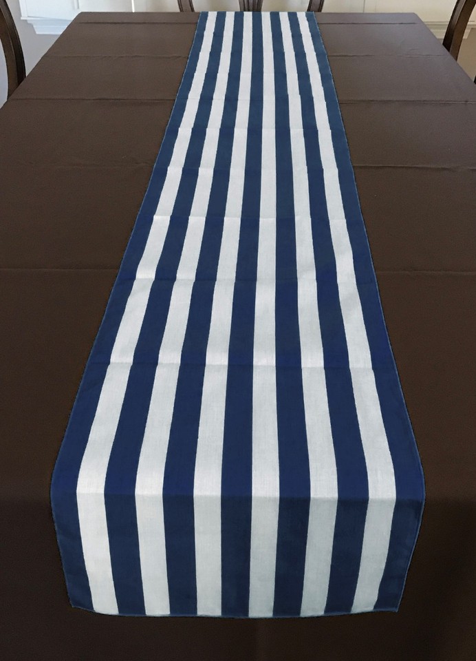lovemyfabric Cotton 1 Inch Striped Print Table Runner For Party, Home ...