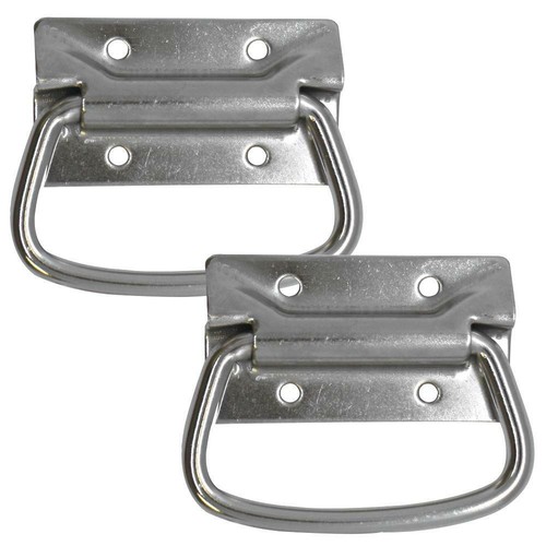 2 Pack of Chrome Surface Mount PA DJ Chest Case Handles | eBay