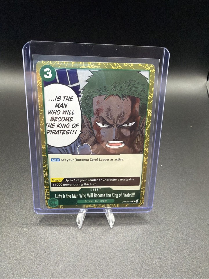 OP12-039 Luffy Is the Man Who Will Become the King of Pirates!!! (R ...