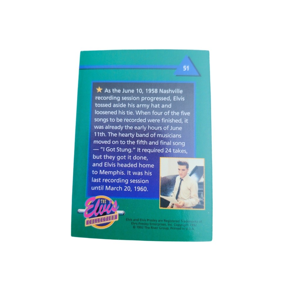 1992 Elvis Presley Trading Card The Elvis Collection Elvis Army Days ...