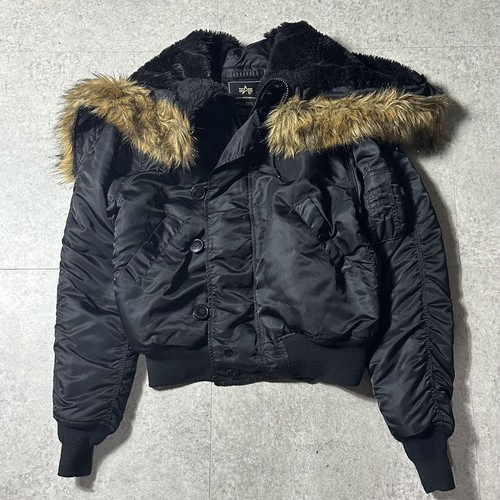 Alpha N2B Black Flight Jacket Men S Used AB Condition | eBay