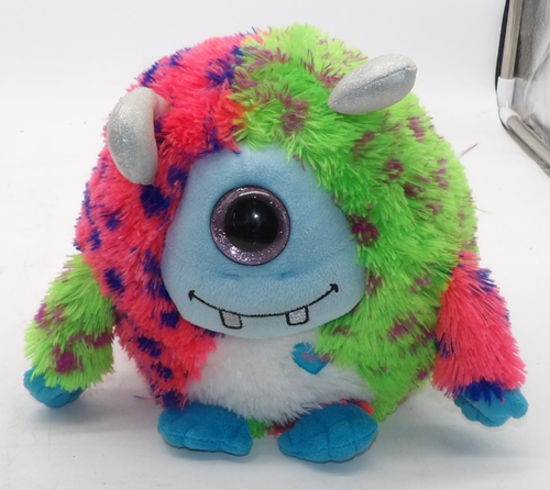 TY Monstaz Marty Cyclops Monster Glitter Eye Plush Stuffed Toy 8" (NO ...