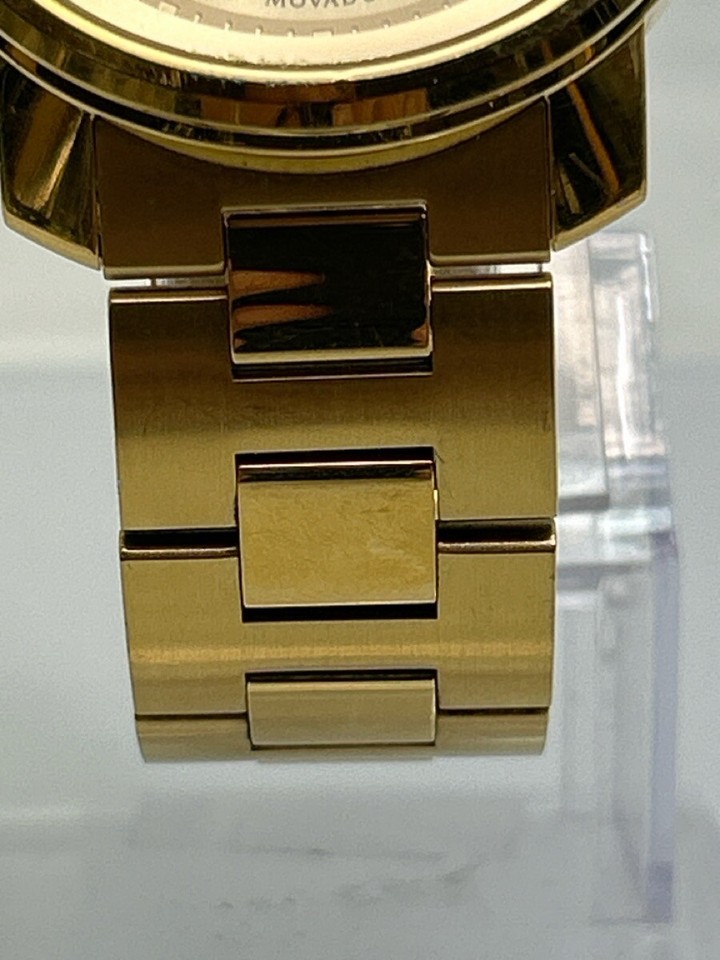MOVADO BOLD 3600258 STAINLESS 42.5MM GOLD DIAL WATCH MB.01.1.34.6136 | eBay