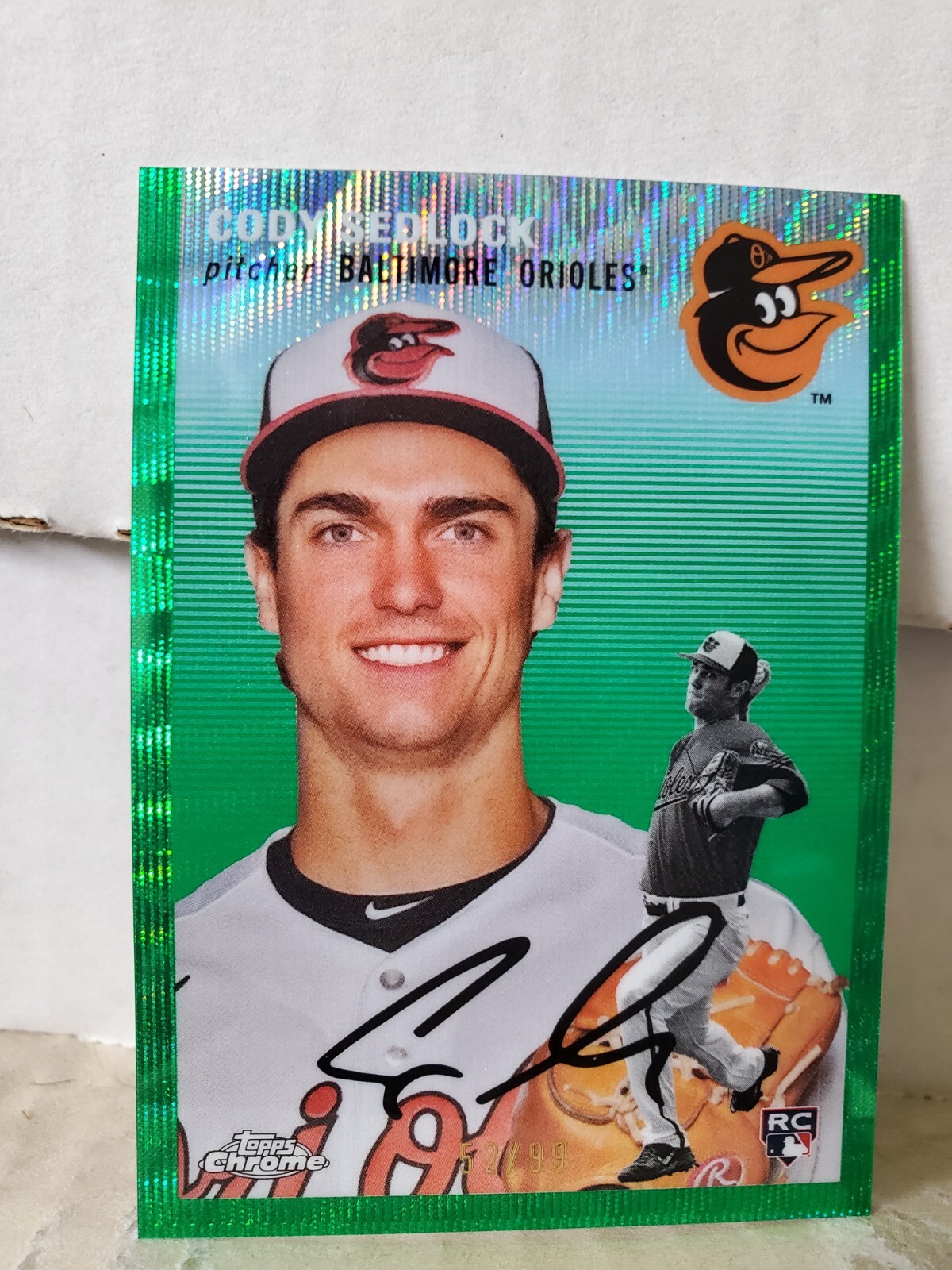 Cody Sedlock 2023 Topps Chrome Platinum #126 Green Wave Refractor /99 ...