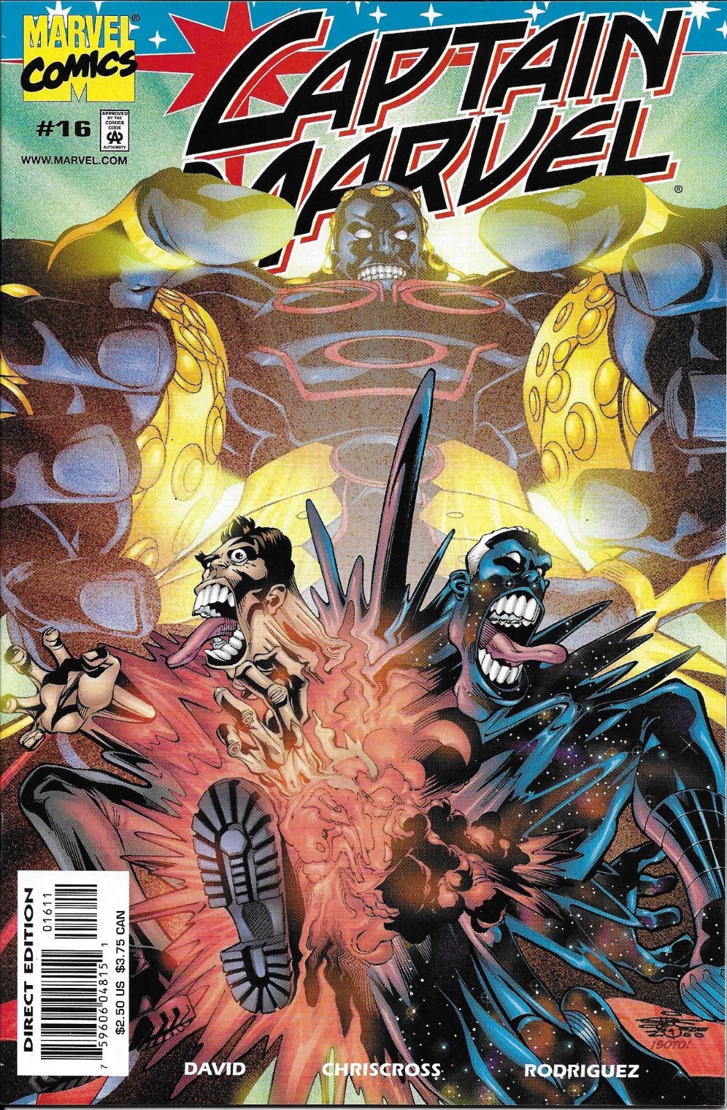 Captain Marvel Comic 16 Cover A First Print 2001 David Chris Cross ...