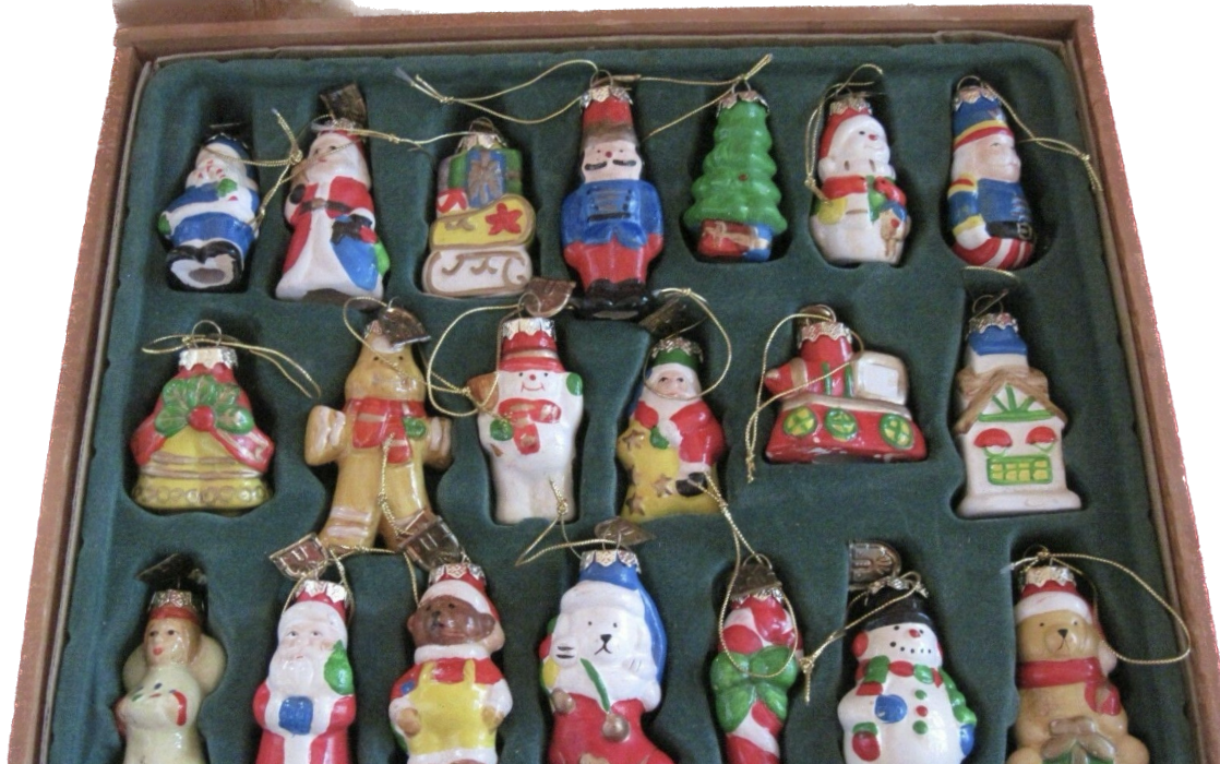 2007 Thomas Pacconi Christmas Ornaments 20pcs WOOD BOX | eBay