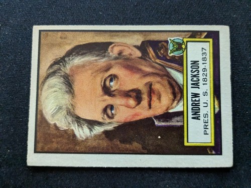 1952 Topps Look 'N See Card # 8 Andrew Jackson - President 1829-1837 ...
