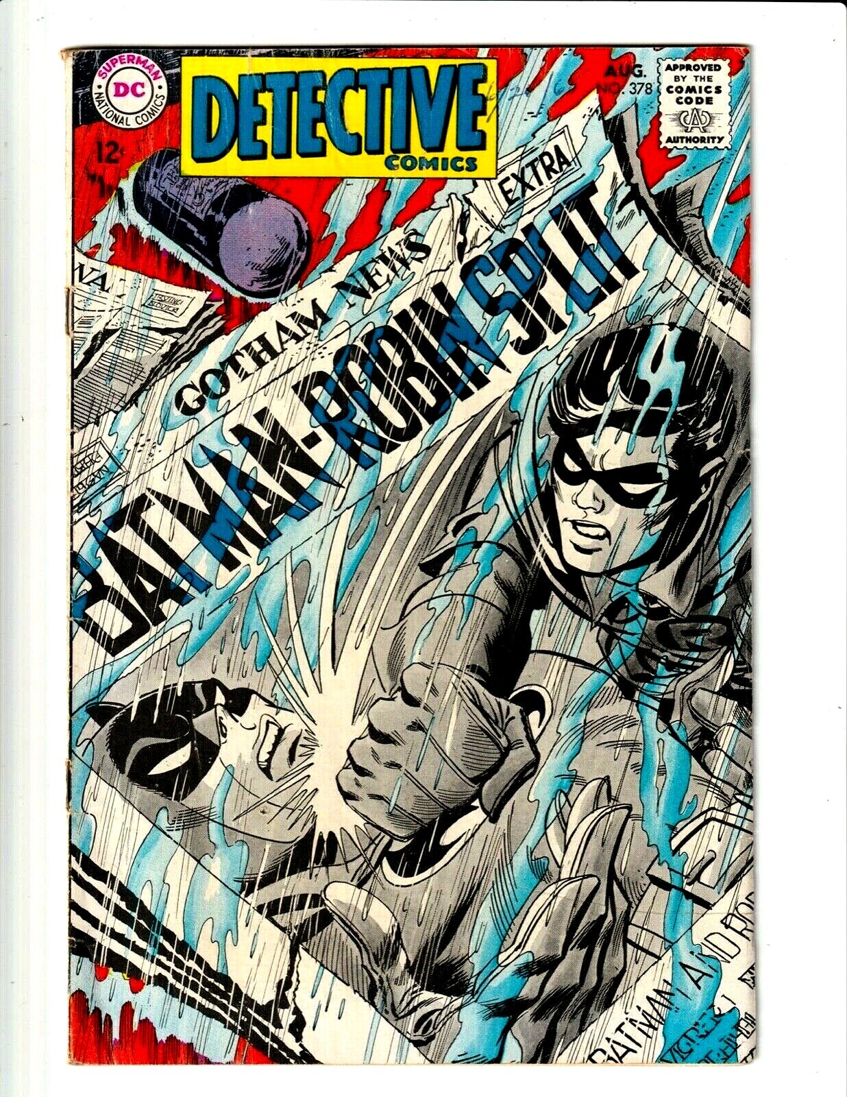 Detective Comics #378 F/VF 1968 1st Appearances of Salvo, Chino ...
