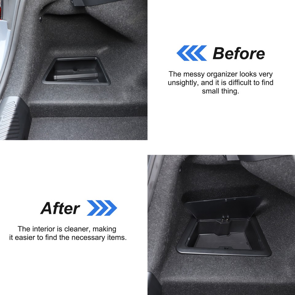 For BMW 5 Series G60 2024+ ABS Trunk Left Side Storage Box Container ...
