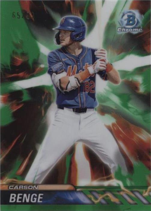 2024 Bowman Draft - Plasma Power Carson Benge #PP-8 Green Refractor /99 ...