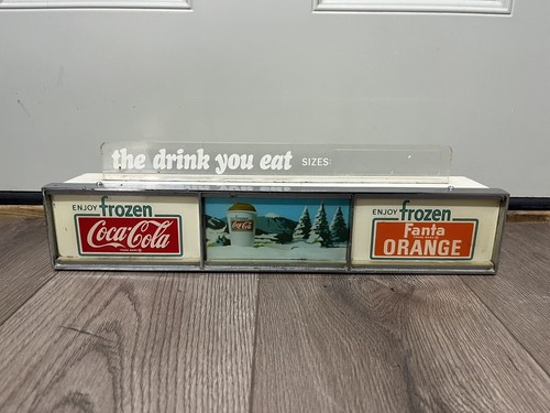 Vintage Frozen Coca Cola Orange Fanta Lighted Soda Sign | eBay