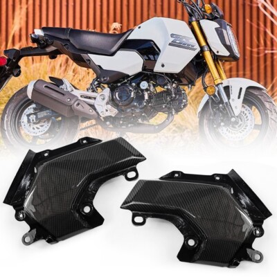 SIDE UPPER PANEL COVER ENGINE GUARD CARBON RH + LH FOR HONDA GROM 125 ...