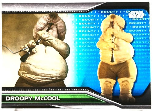 2021 Topps Star Wars Bounty Hunters DROOPY McCOOL B1-100 BLUE PARALLEL ...