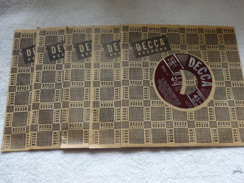 "CAROUSEL" FROM THE MUSICAL PLAY--- FIVE 45 rpm, NEW, ORIGINAL "DECCA ...