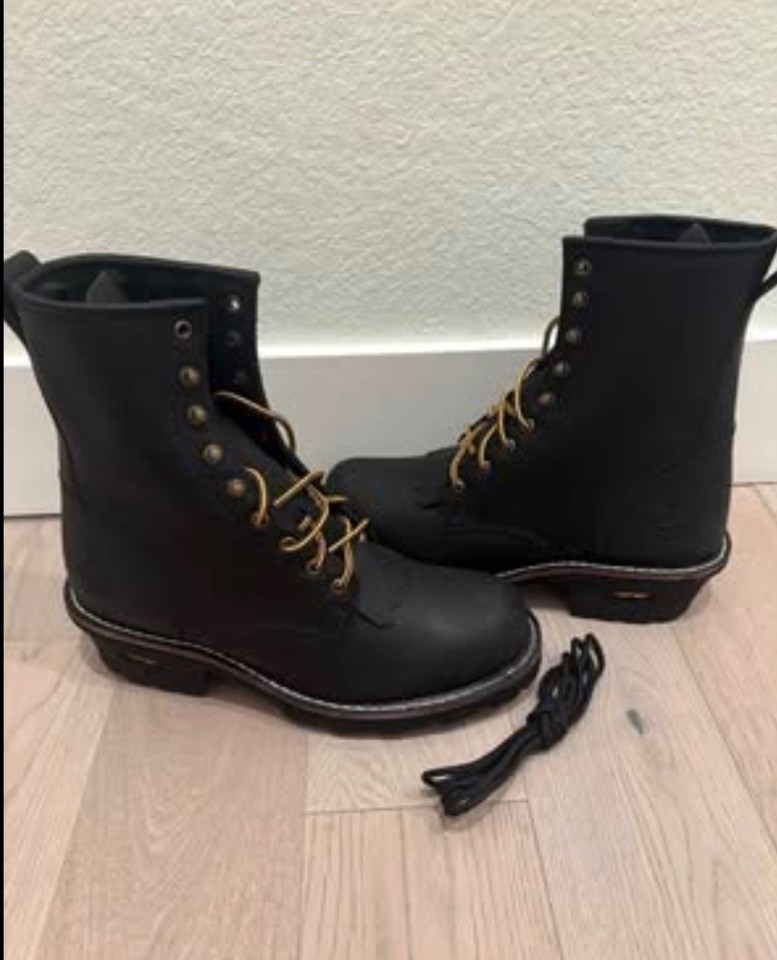 Georgia Boot Logger 8” Soft Toe Lug Soles Oil Resistant Men’s Size 10W ...